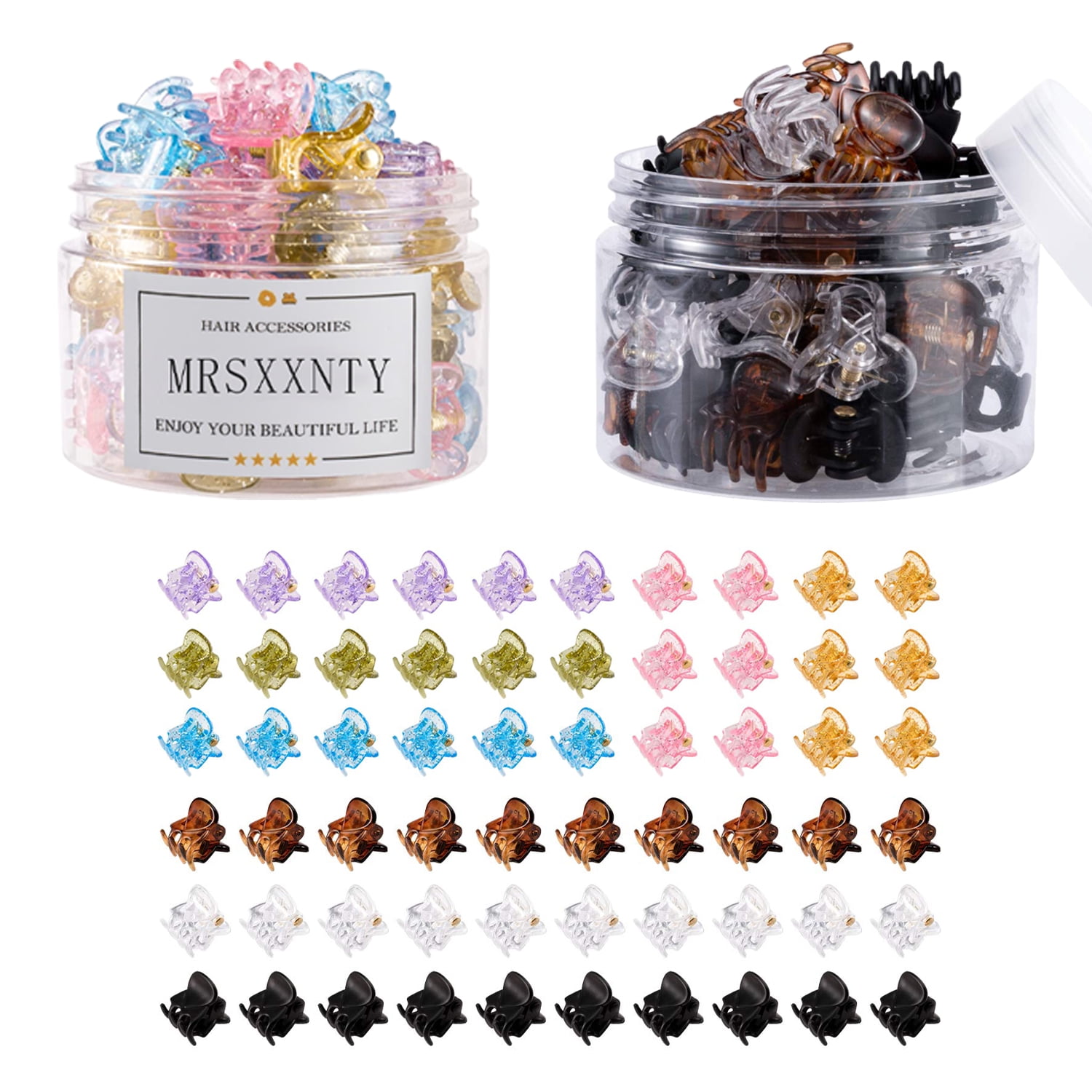 MRSXXNTY 96 Pcs Durable Mini Hair Claw Clips, Great for Design Kids and ...