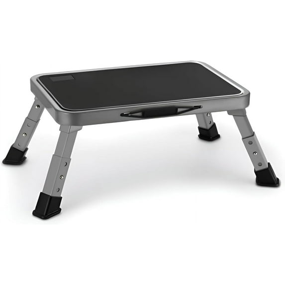 MRSXXNTY Foldable Step Stool, Adjustable Step Stool with a Non-Slip ...