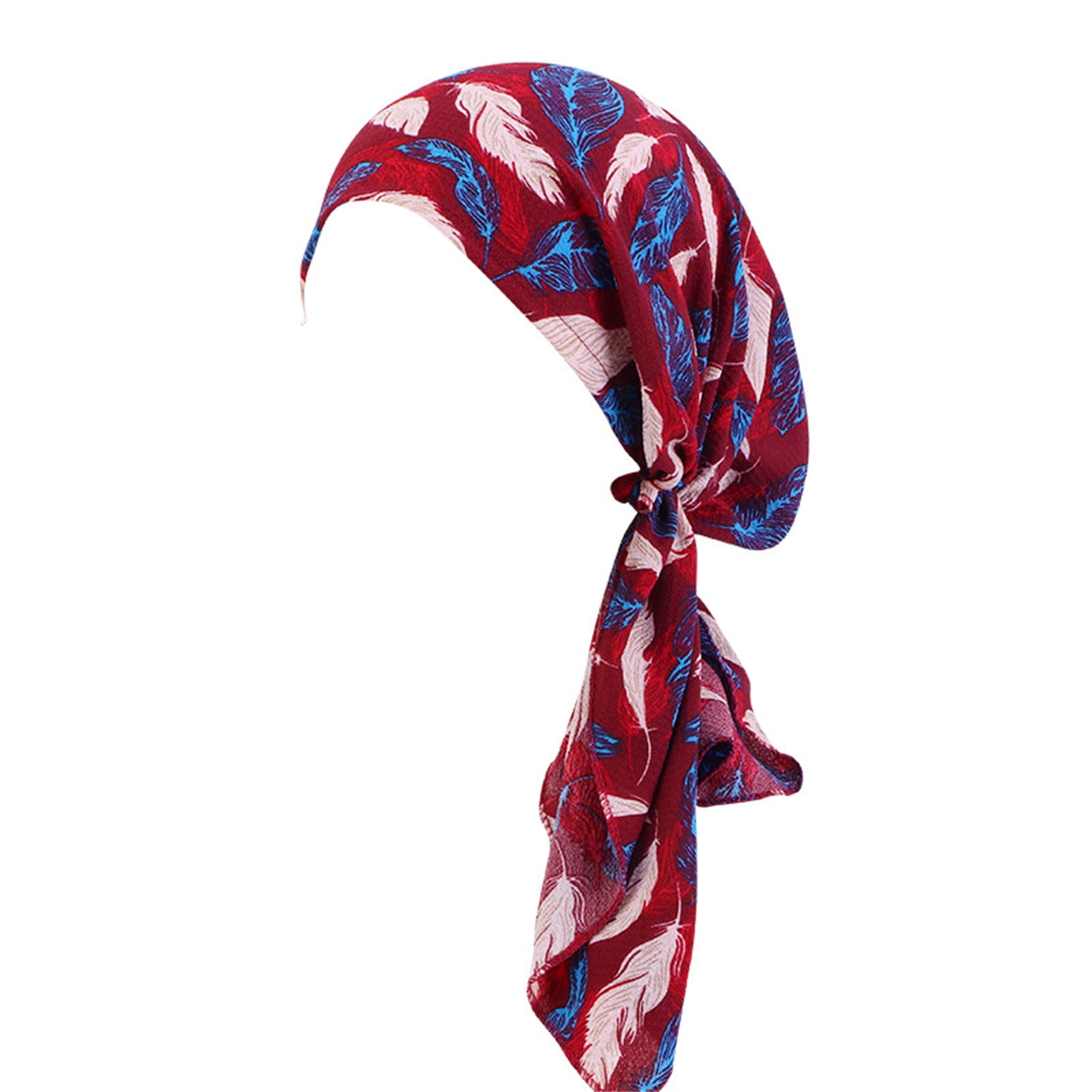 MRULIC headbands for women Womens Summer Printing Drape Headscarf Cap ...