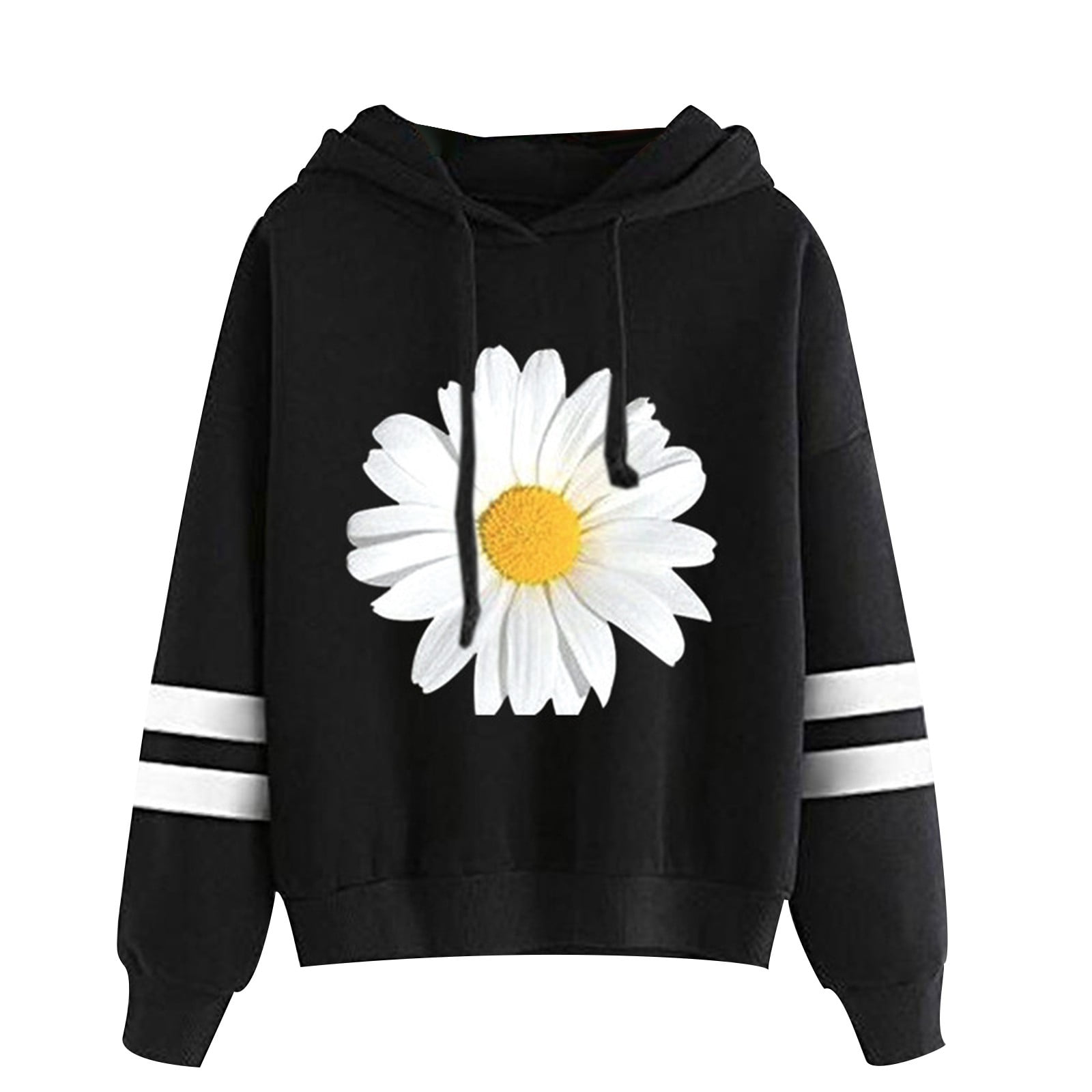 MRULIC sweatshirt for women Womens Long Sleeve Stripe Hoodie Sweatshirt ...