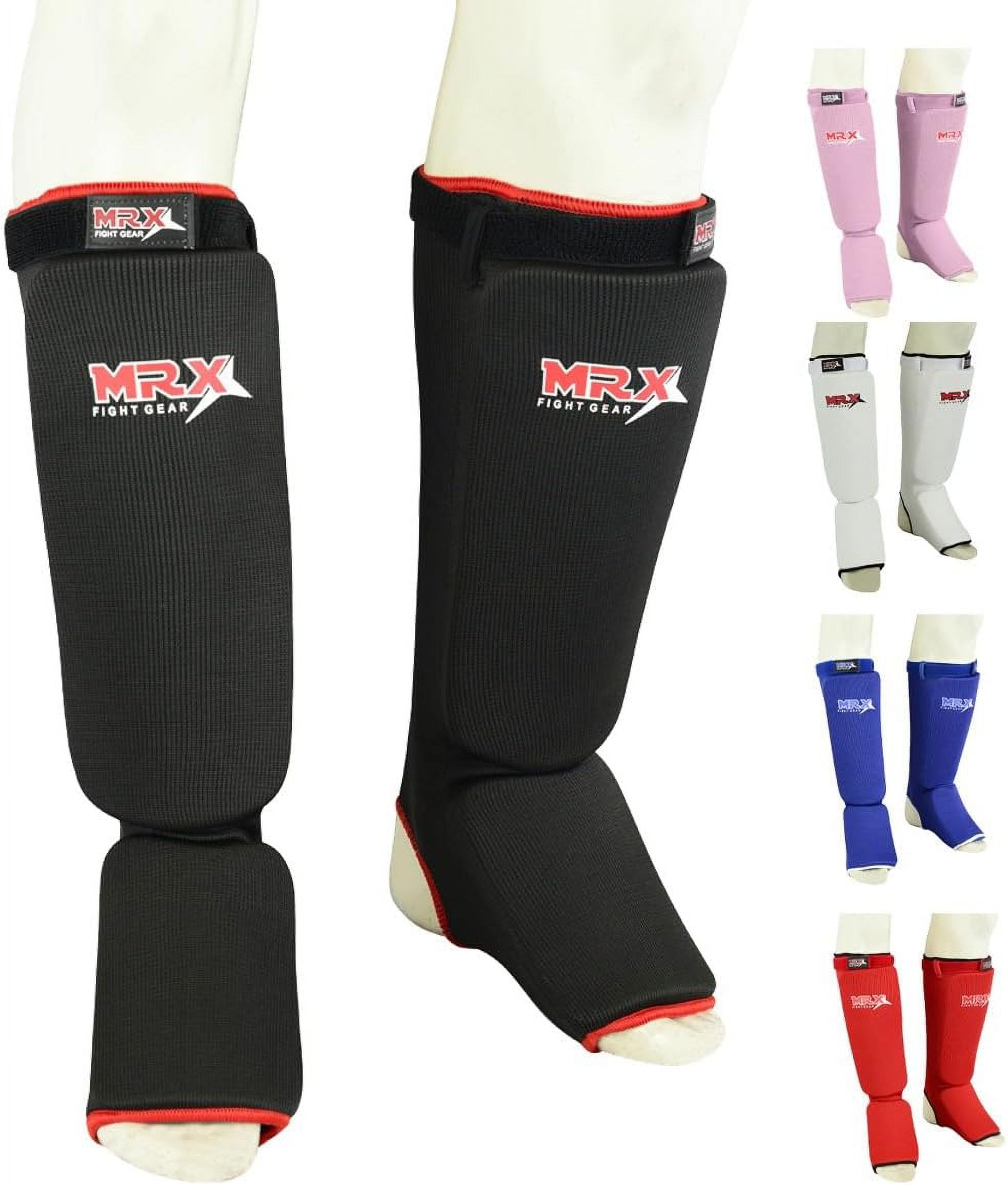 MRX BOXING & FITNESS Muay Thai Shin Guards Kick Boxing Leg & Foot ...