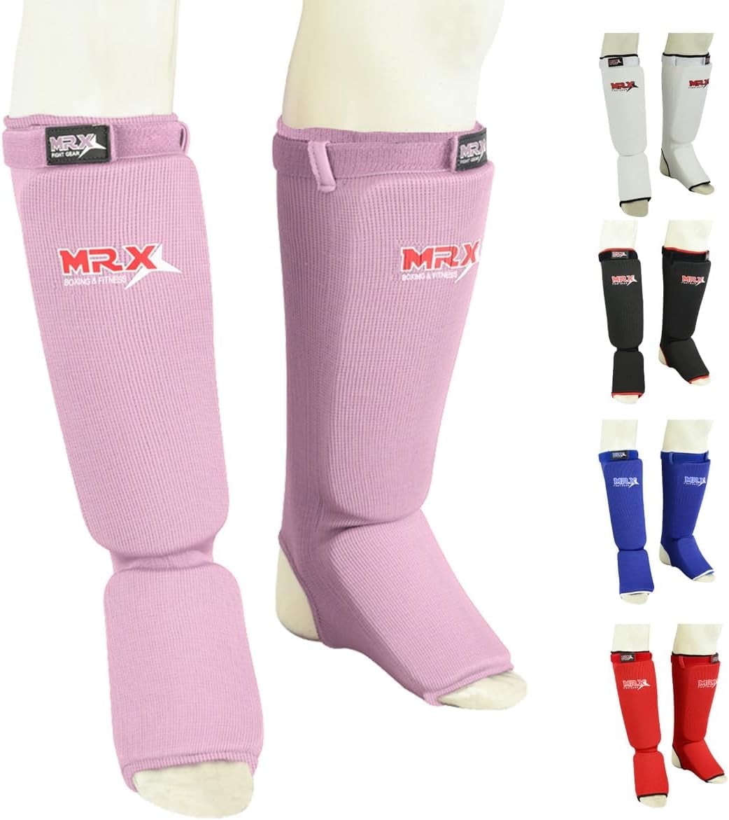 MRX BOXING & FITNESS Muay Thai Shin Guards Kick Boxing Leg & Foot ...