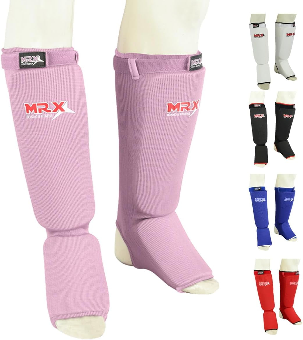 MRX BOXING & FITNESS Muay Thai Shin Guards Kick Boxing Leg & Foot ...