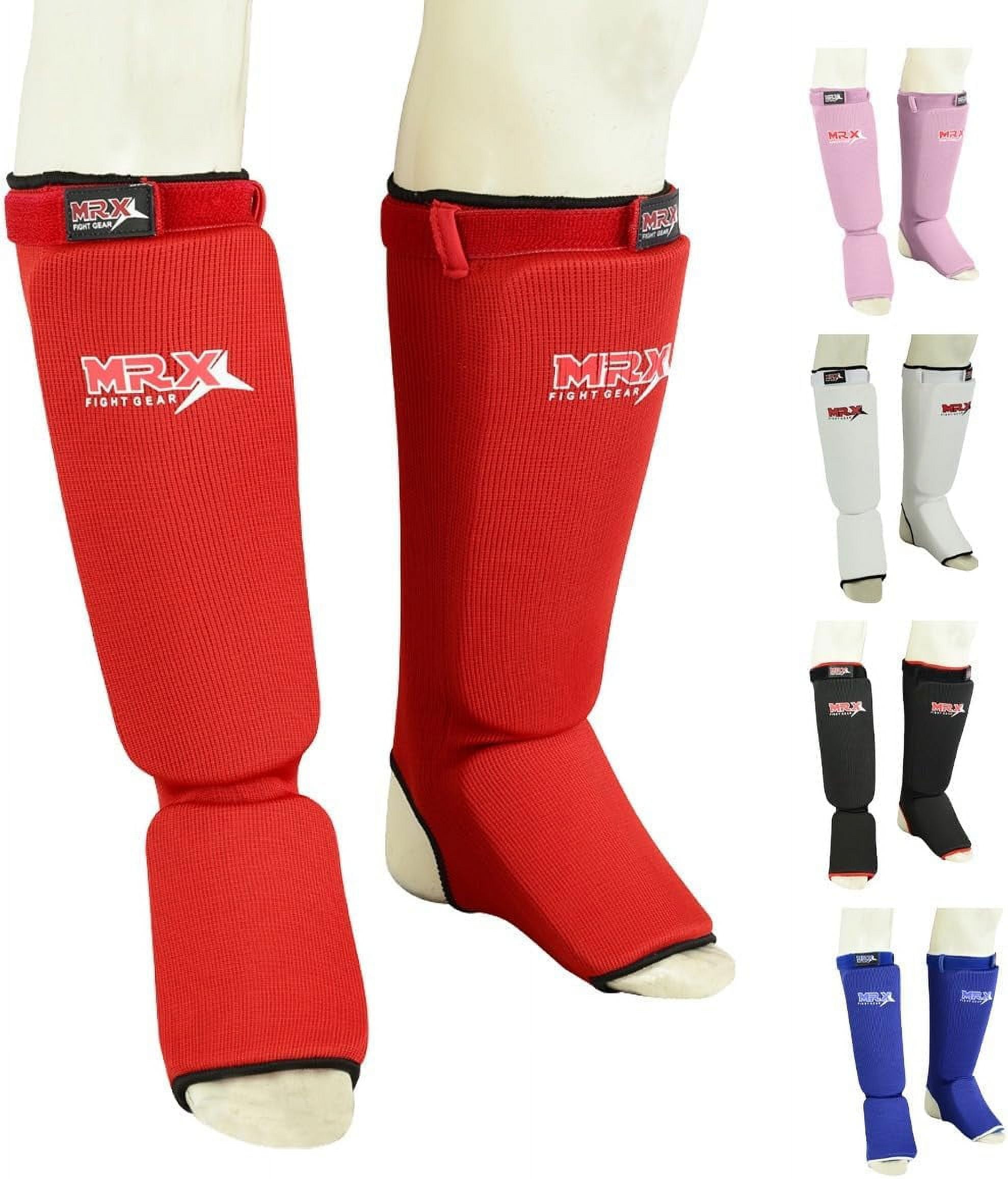 MRX BOXING & FITNESS Muay Thai Shin Guards Kick Boxing Leg & Foot ...