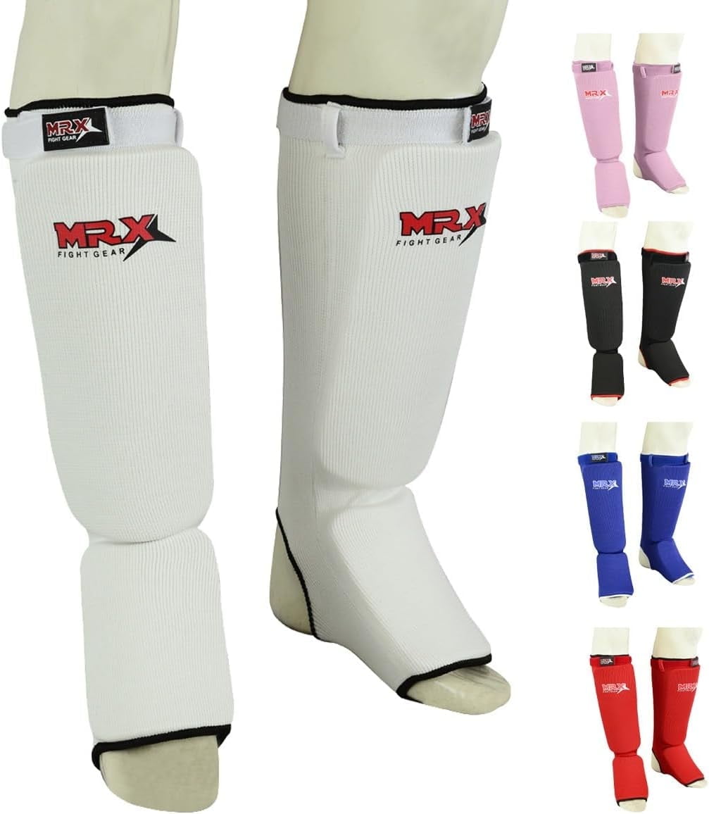 MRX BOXING & FITNESS Muay Thai Shin Guards Kick Boxing Leg & Foot ...