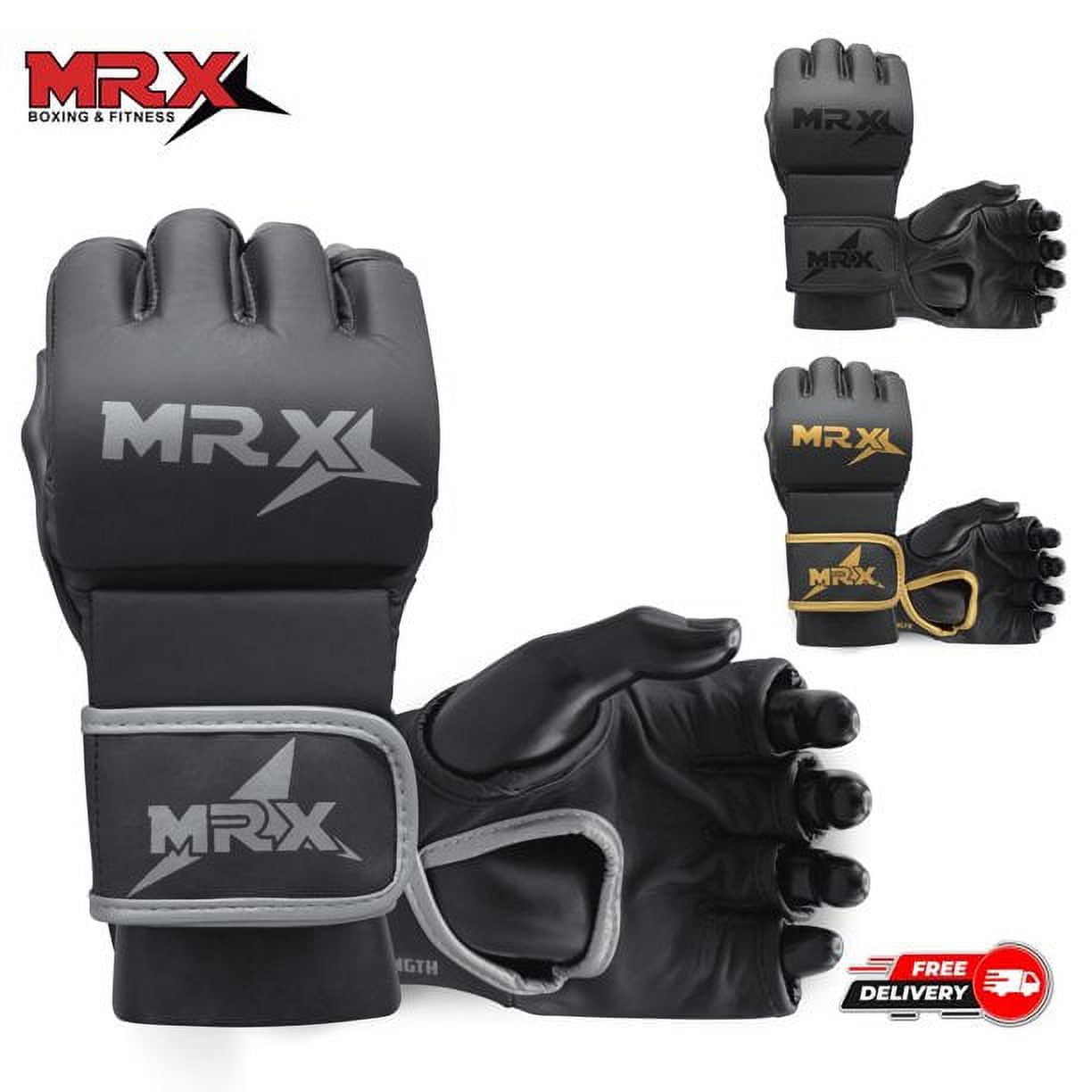 MRX MMA Mens Sparring Grappling Gloves Training Muay Thai Adjustable ...