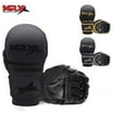 MRX MMA Grappling Gloves 7 OZ Boxing Punching Glove Mitts Black L/XL ...