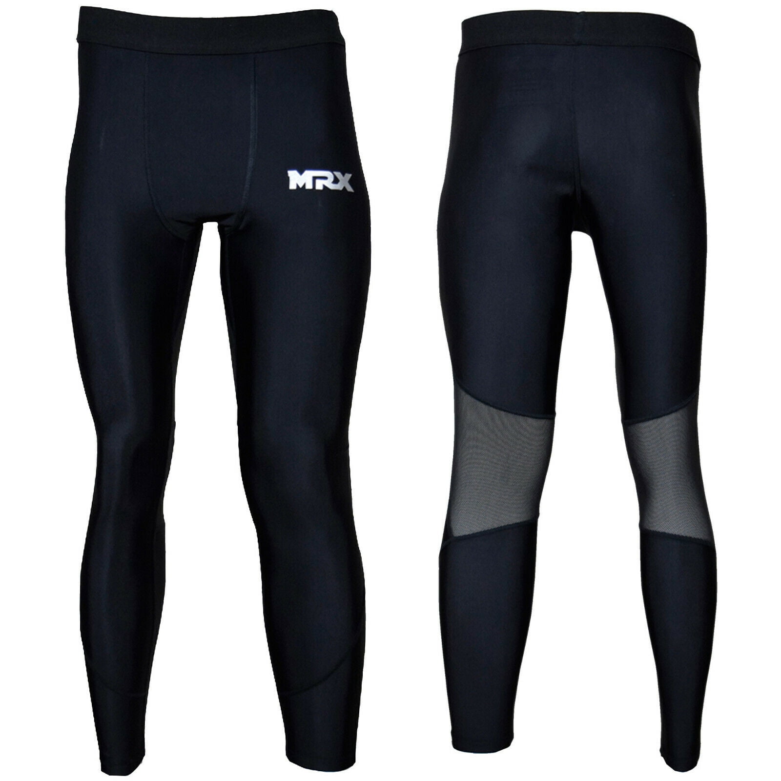 MRX Men's Lightweight Moisture-Wicking Compression Pants for Running ...