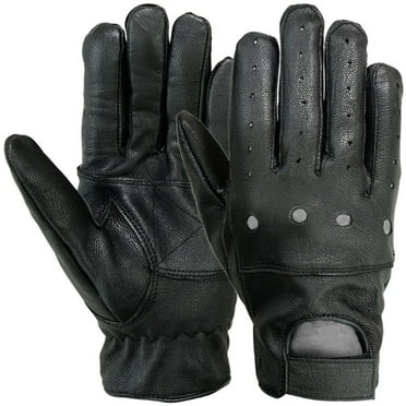 Rothco Black D-3A Leather Gloves - 3383 - 4 - Walmart.com