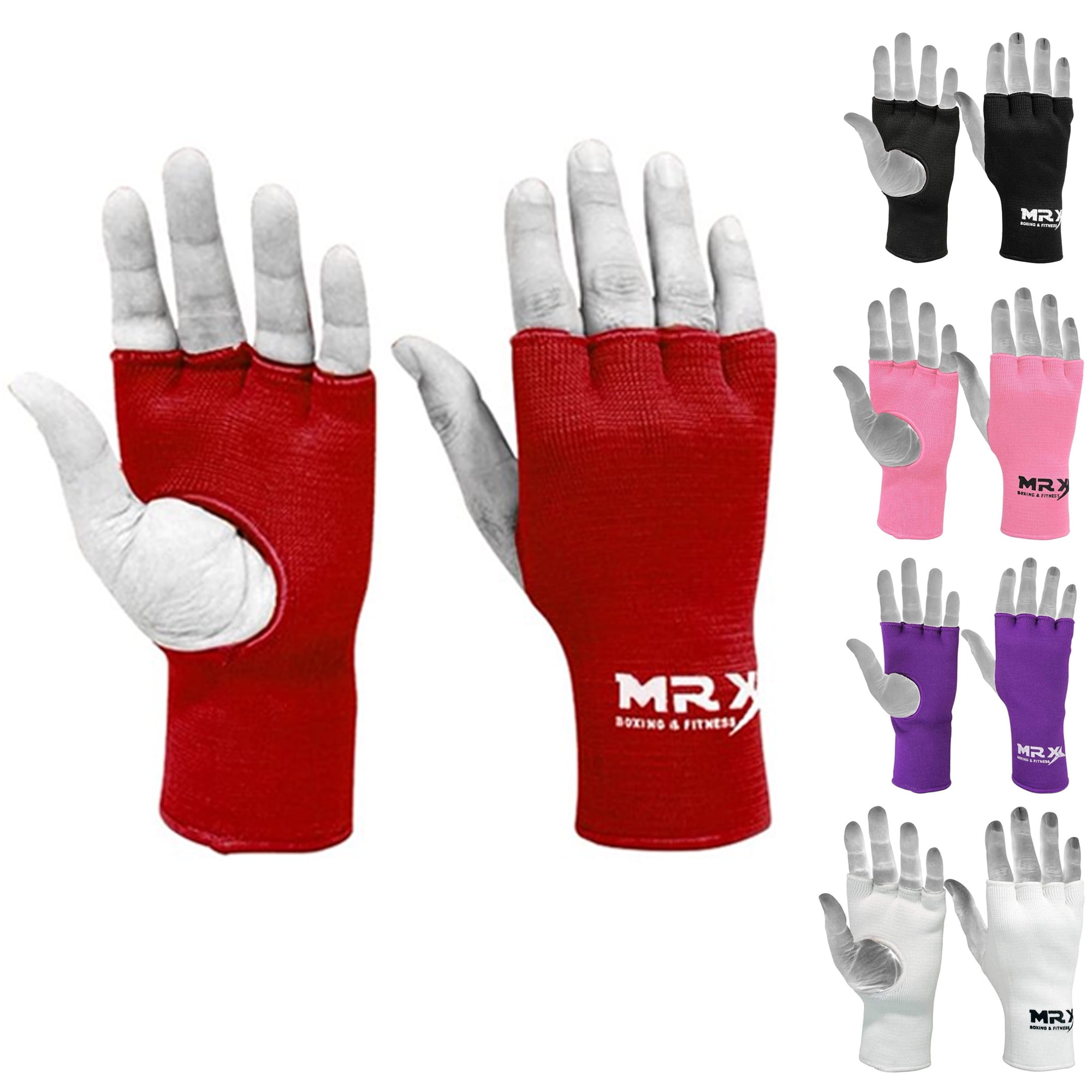 MRX Muay Thai Boxing Inner Gloves Protective Hand Wrap MMA Fist (Red ...