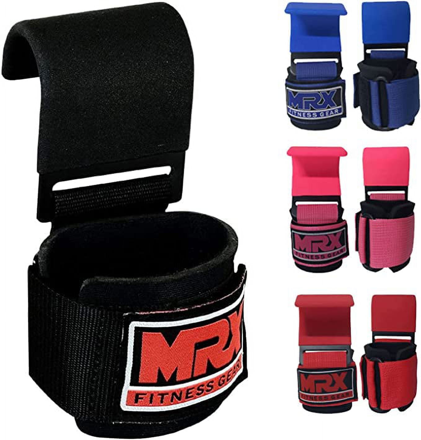 MRX Power Weight Lifting Hooks, Wrist Support Accessories for GYM ...