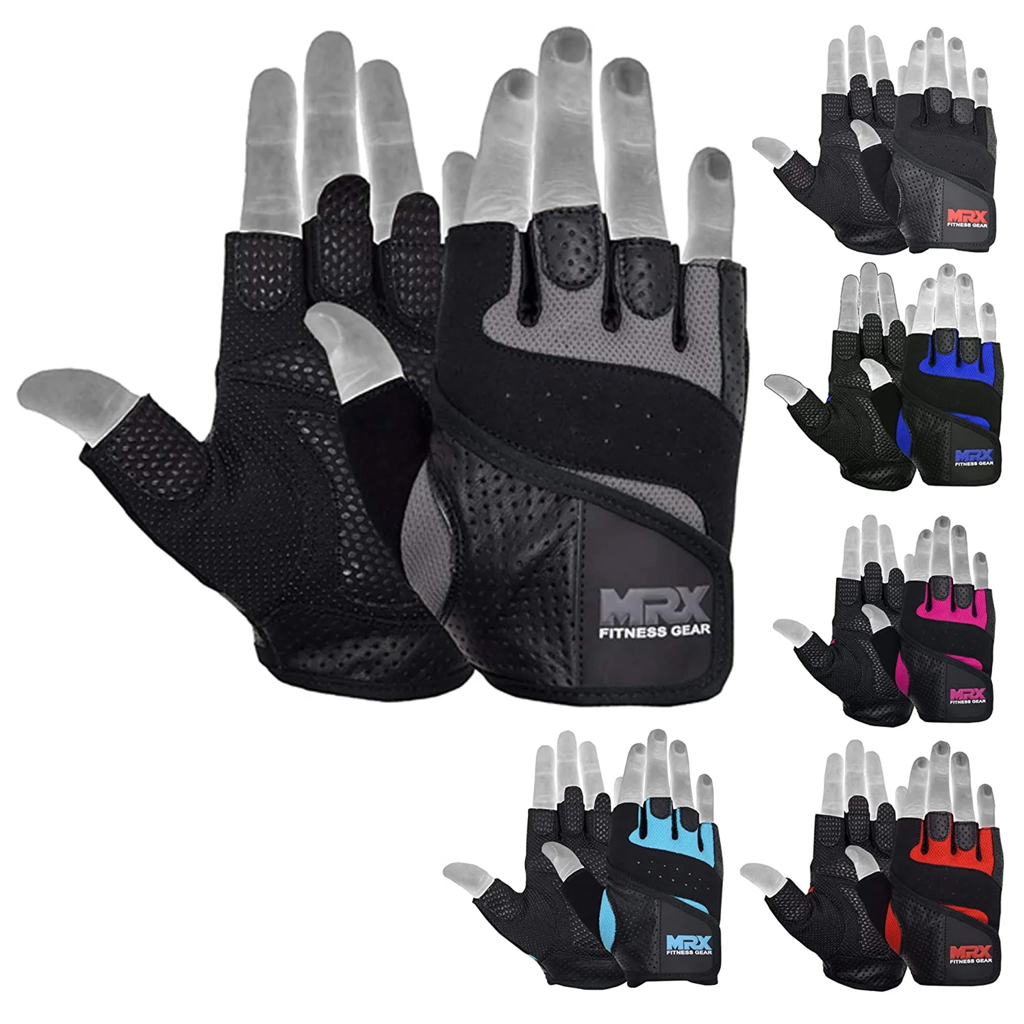 MRX Weight Lifting Gloves Pro Series Gym Fitness Workout Bodybuilding ...