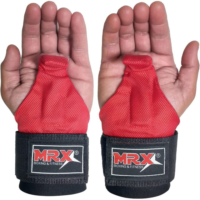 MRX Weight Lifting Hooks Wrist Straps Support GYM Bodybuilding Bar Hook ...