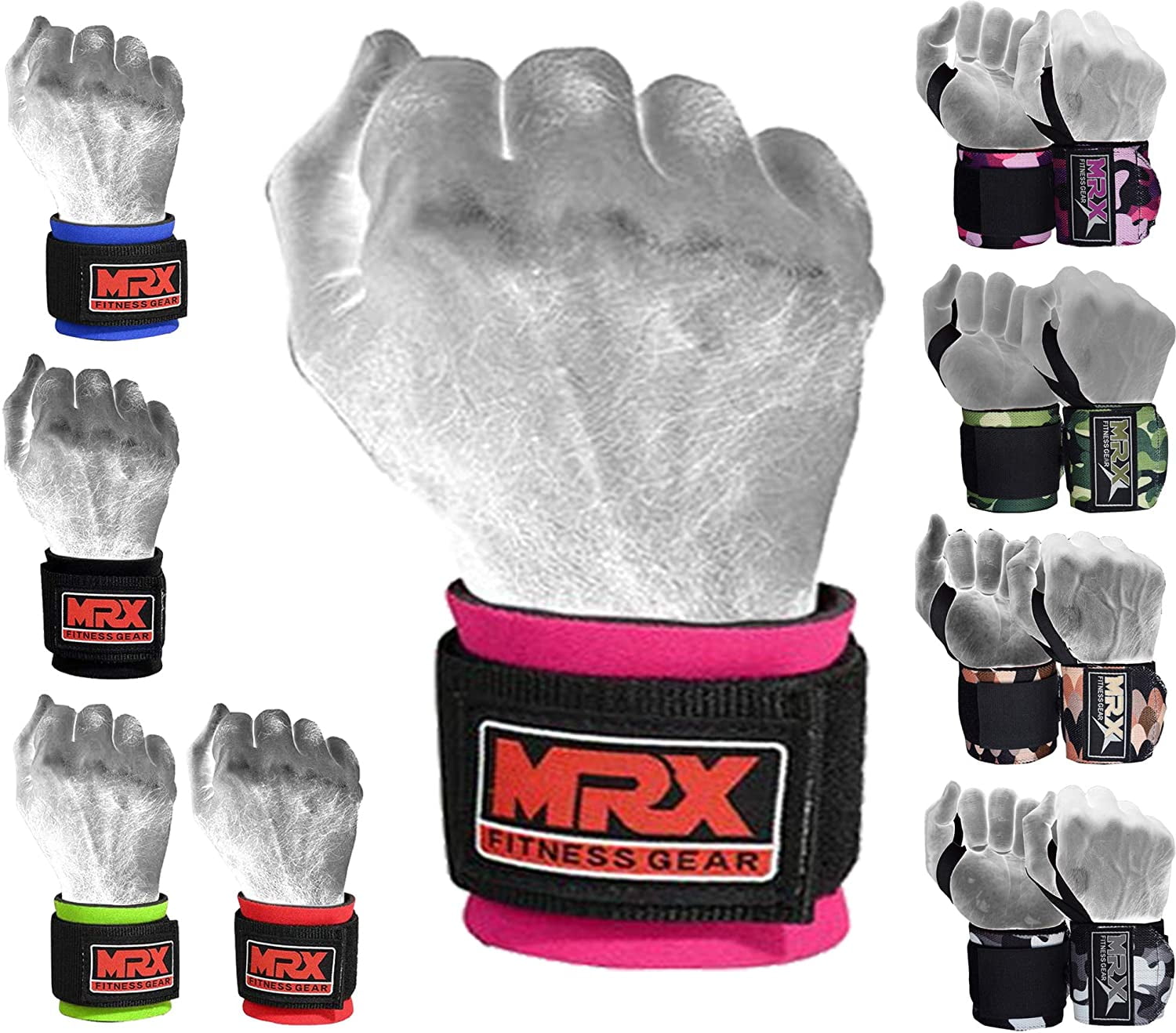 MRX Weight Lifting Wrist Wraps for Wrist Support Crossfit Lifting ...