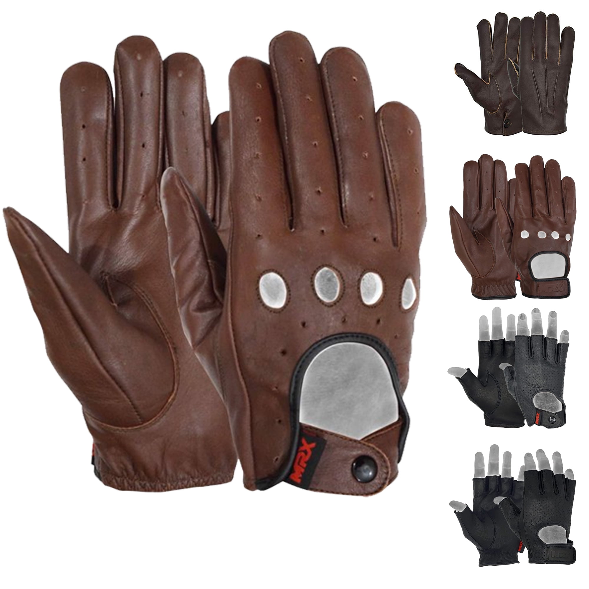 MRX, Winter Leather Driving Gloves, Full Finger, Men Women - Walmart.com