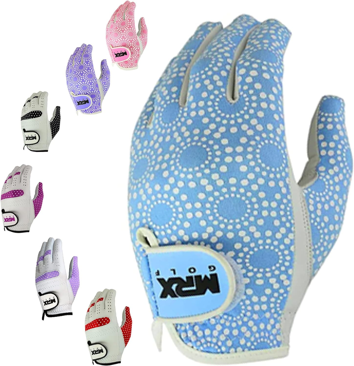 MRX Women's Left Hand Golf Gloves Cabretta Leather Sky Blue L - Walmart.com