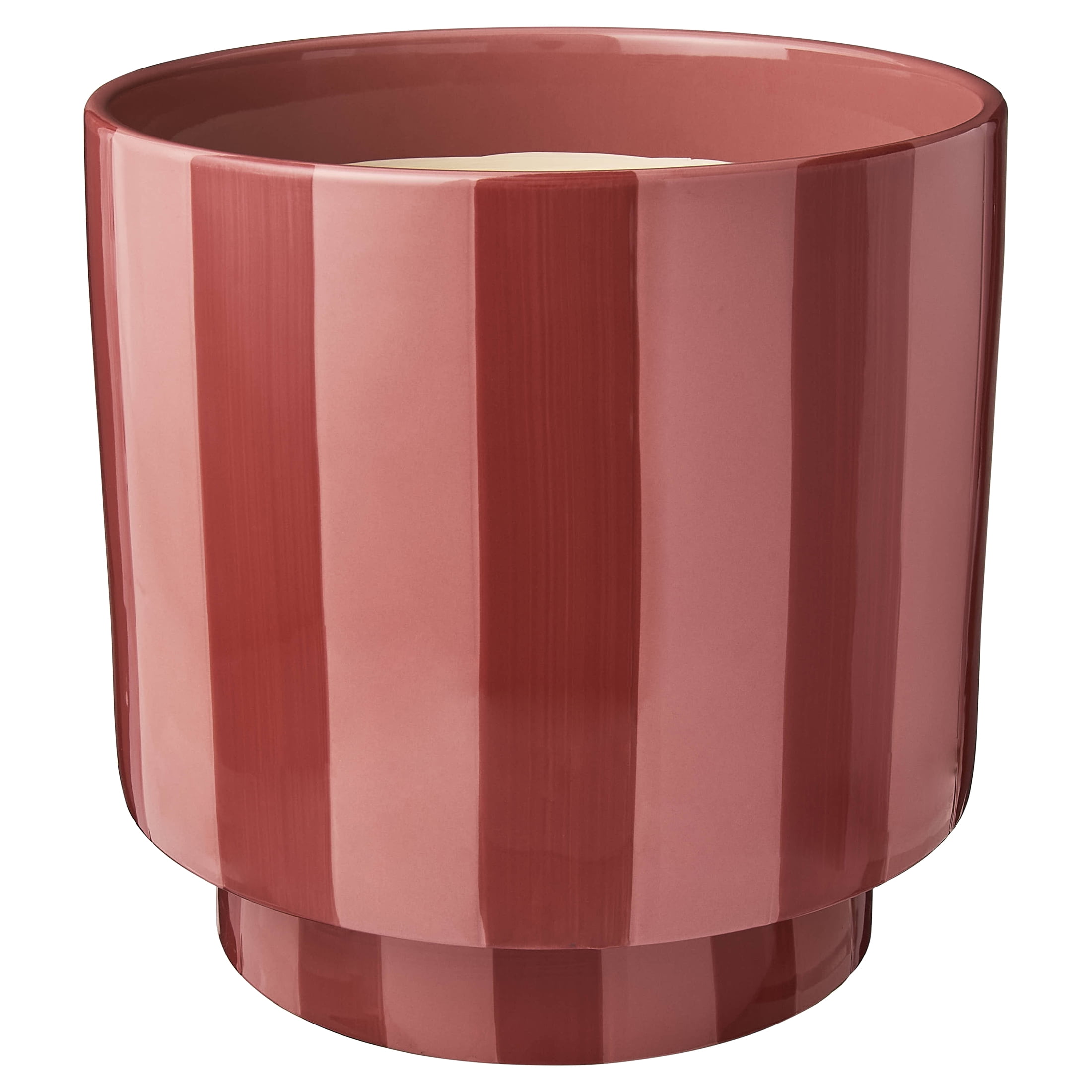 Mainstays Lauren 10" x 10" x 10" Round Coral Peony and Coral Bisque ...