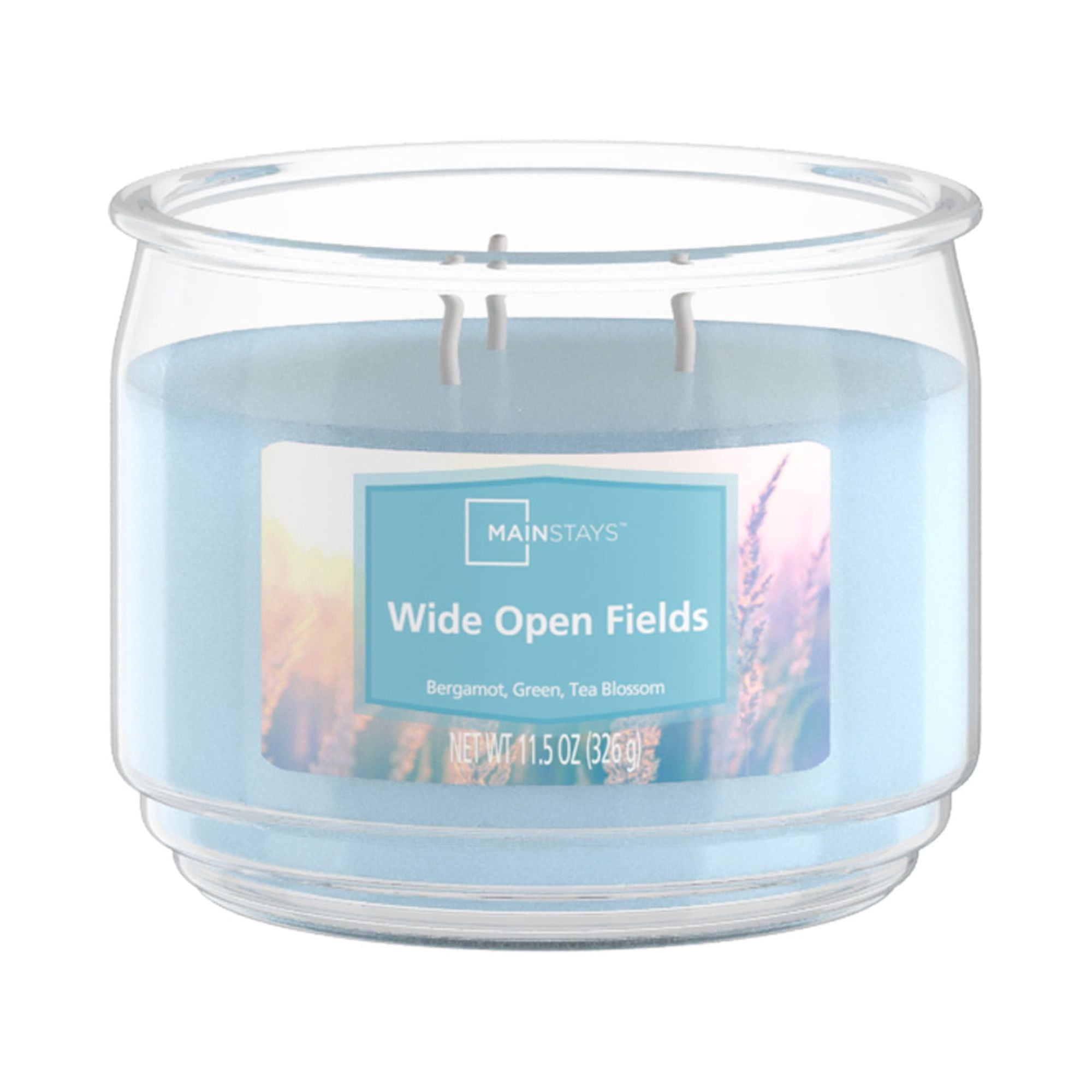Wide Open Fields 3-Wick Candle - Premium Scented Candle - Walmart.com