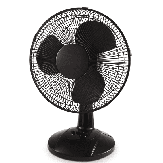 Mainstays 12-Inch Table Fan with Adjustable 3-Speed Settings and ...