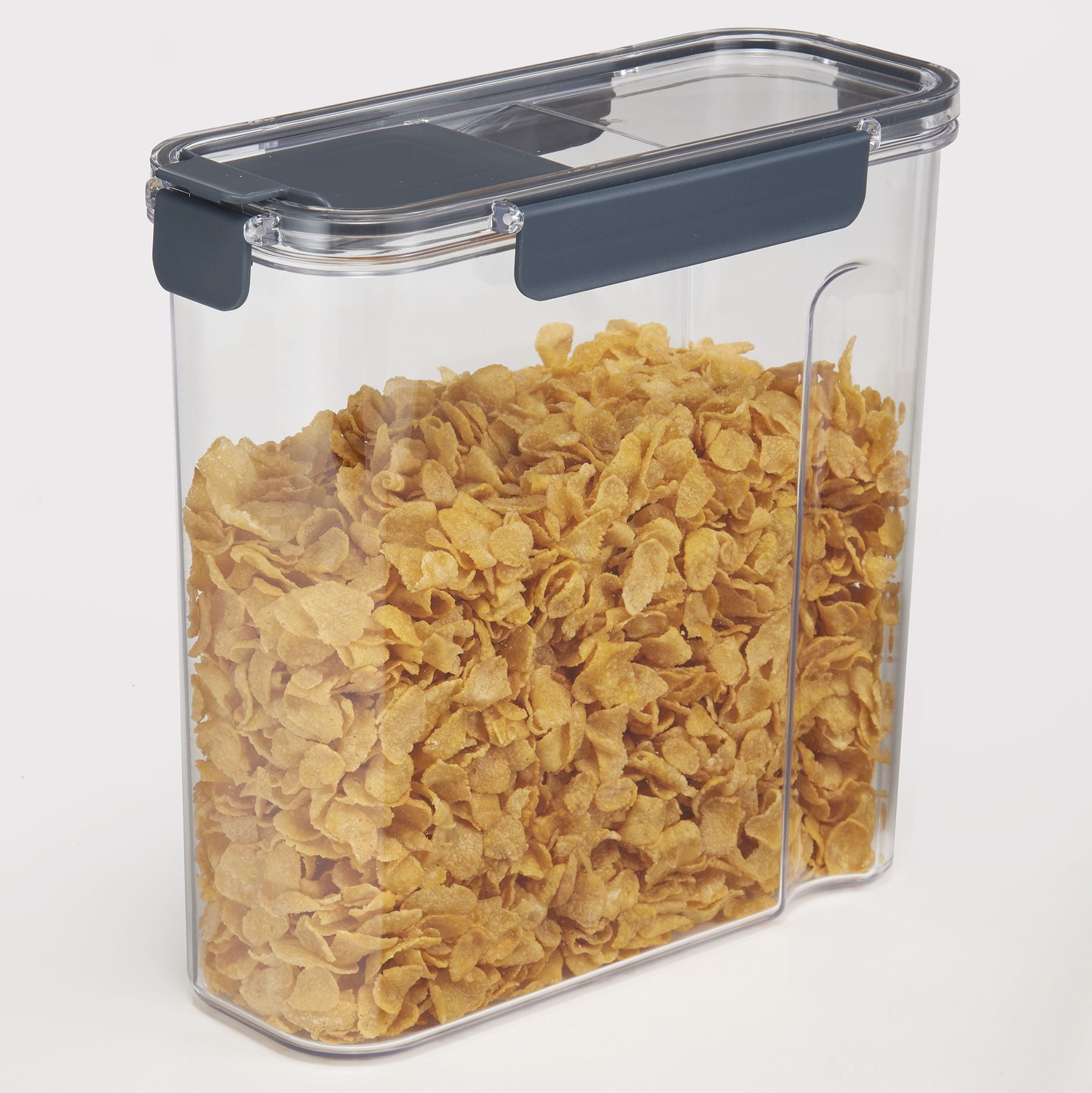 MS 18.5C Tritan Cereal Keeper - Clear Lid & Container, Grey Small Flip ...