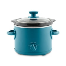 Mainstays 2 QT Slow Cooker Matte Black with Removable Stoneware Cap ...