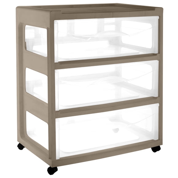 3 Drawer Plastic Storage