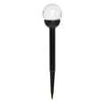 Mainstays Solar Powered Black LED Landscape Crackle Glass Ball Path ...
