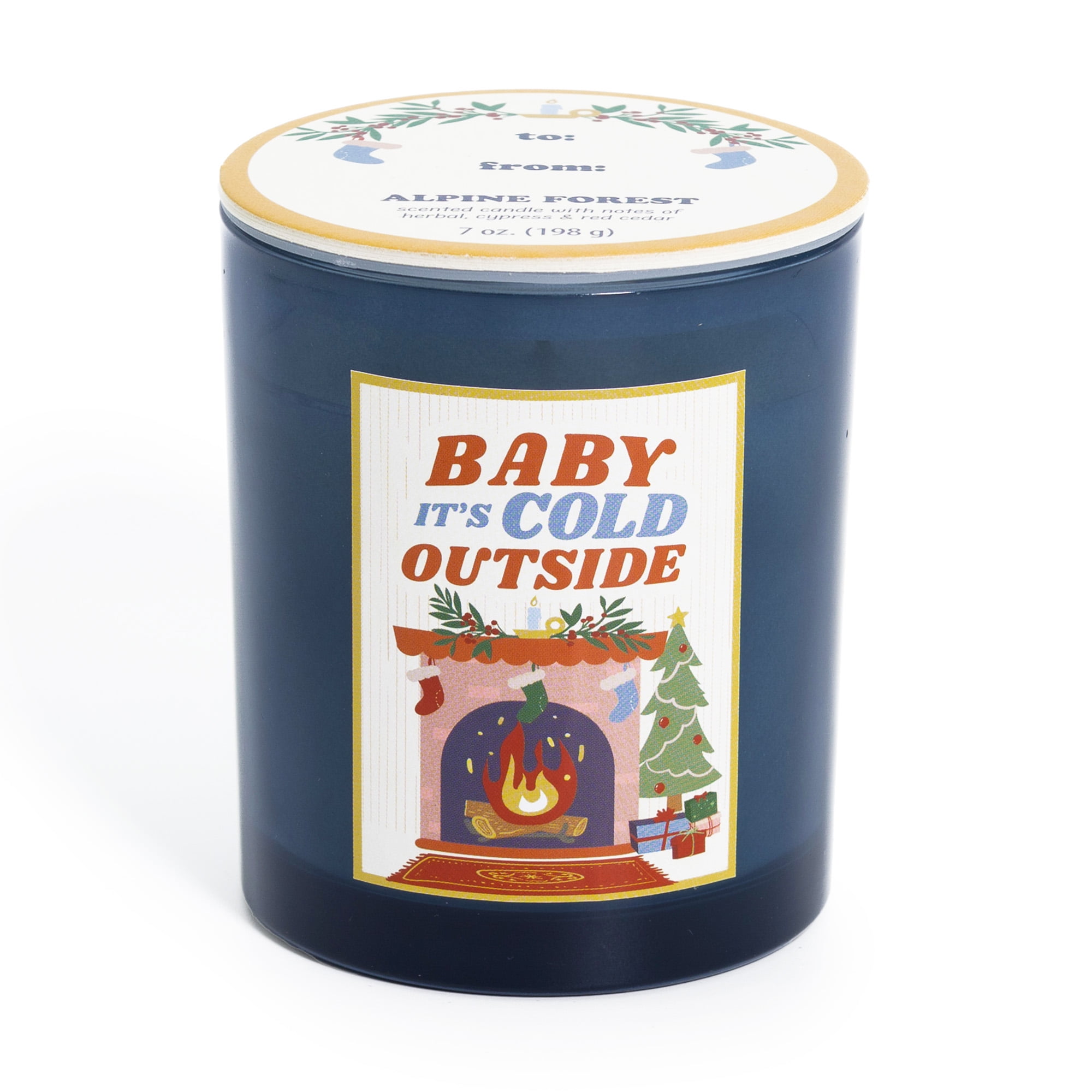 Mainstays 1-Wick Glass Jar Candle, Baby It's Cold Outside, Alpine ...