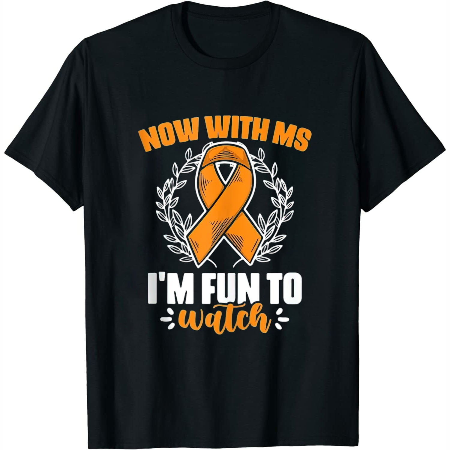 MS Awareness Multiple Sclerosis Survivor T Shirt Black 3XL - Walmart.com