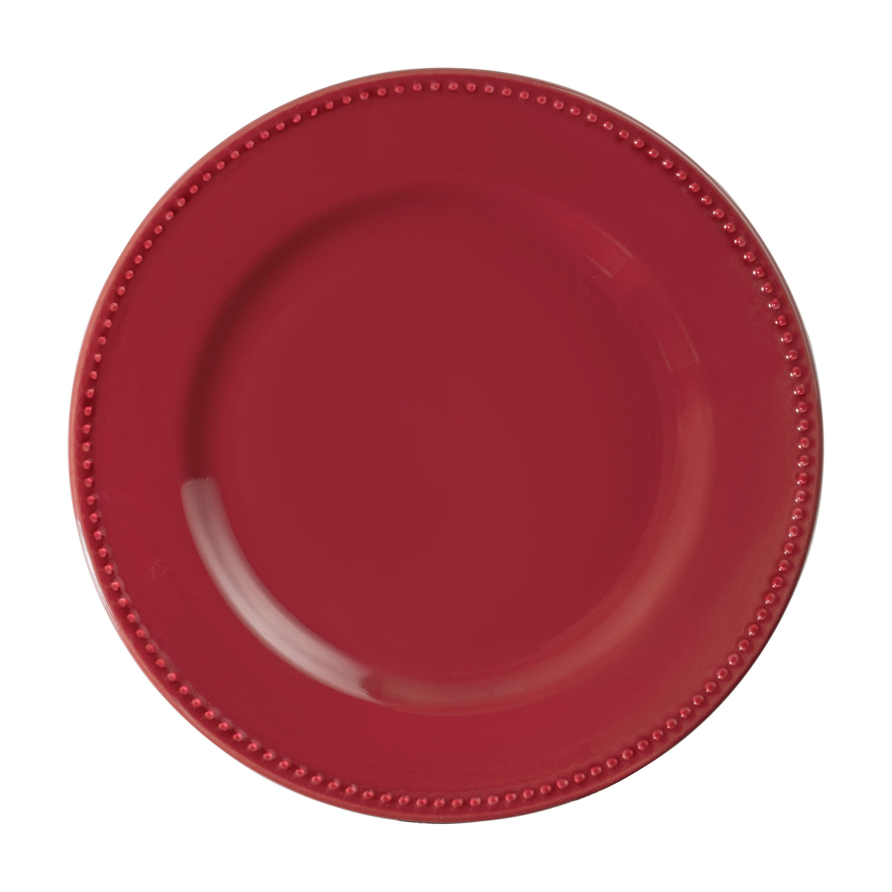 Mainstays 8in Brynn Red Stoneware Salad Plate - Walmart.com