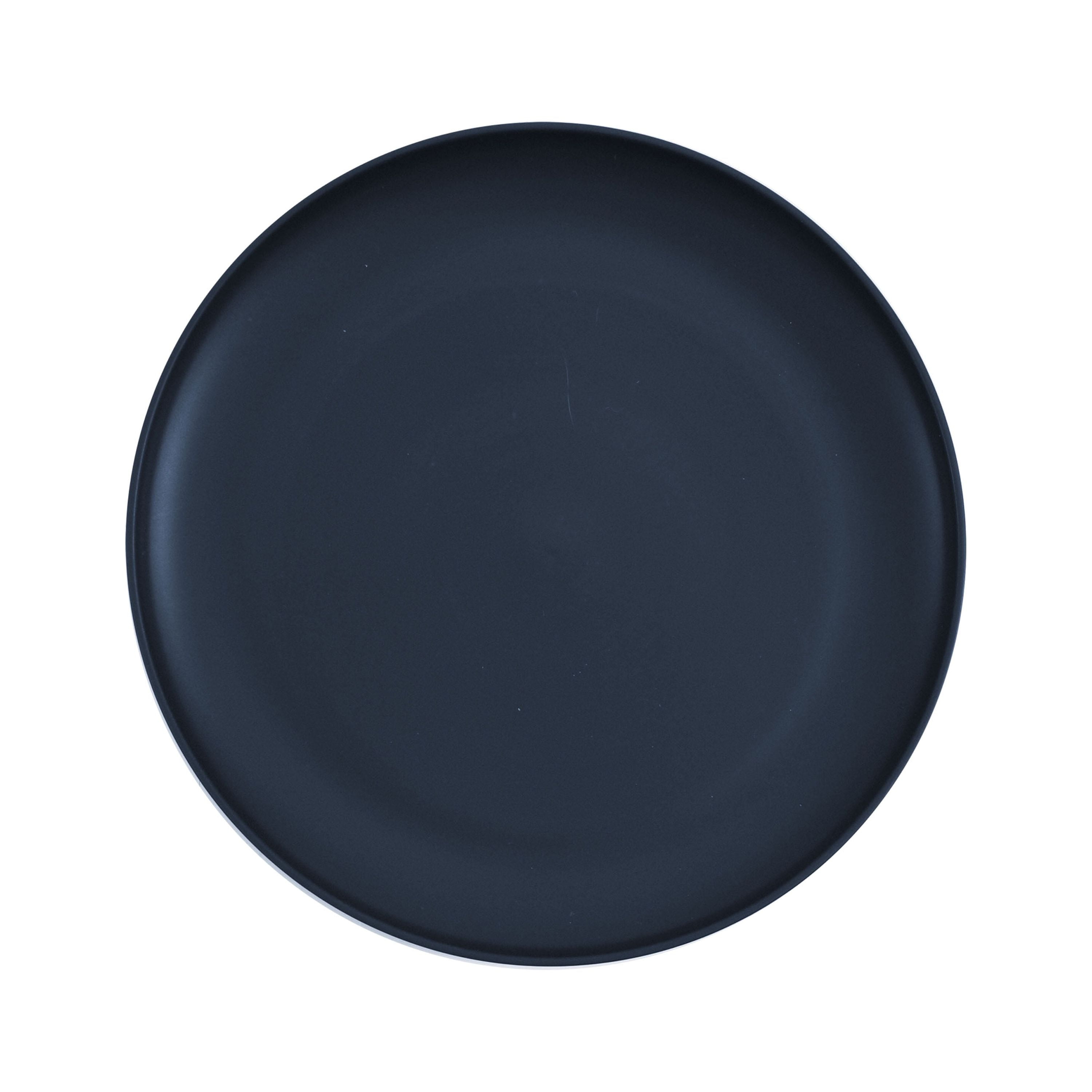 Mainstays 10.5" Round Plastic Plate, Dark Blue - Walmart.com