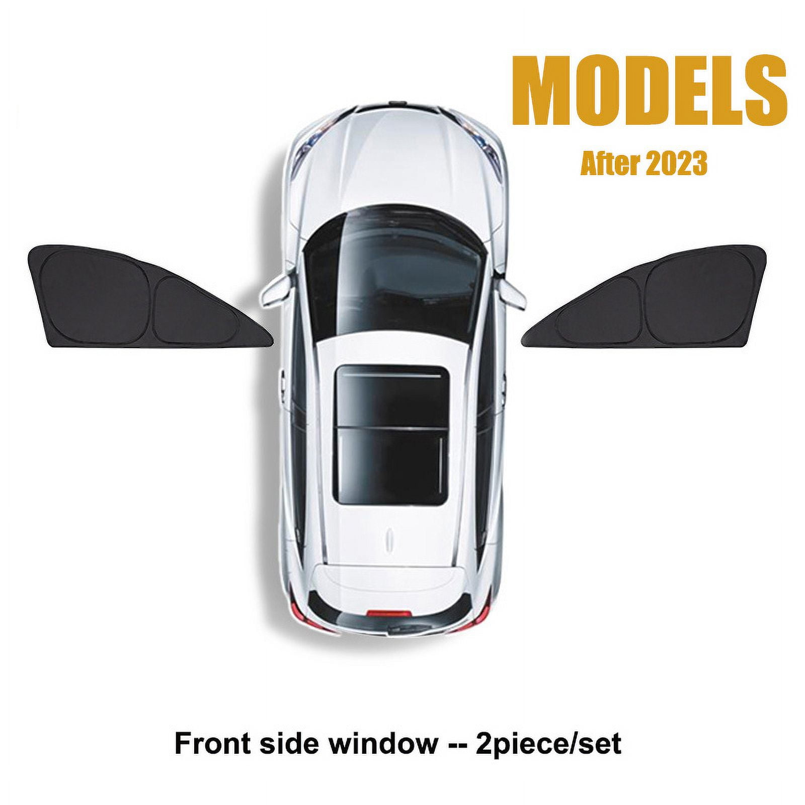 MS Front Side New-Custom-Fit Privacy Sunshade for Tesla Model S 2023 ...