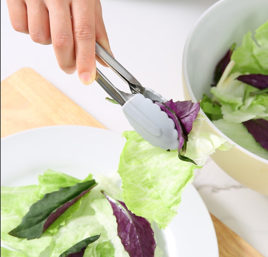 Mainstays Stainless Steel Silicone Food Tong - Walmart.com