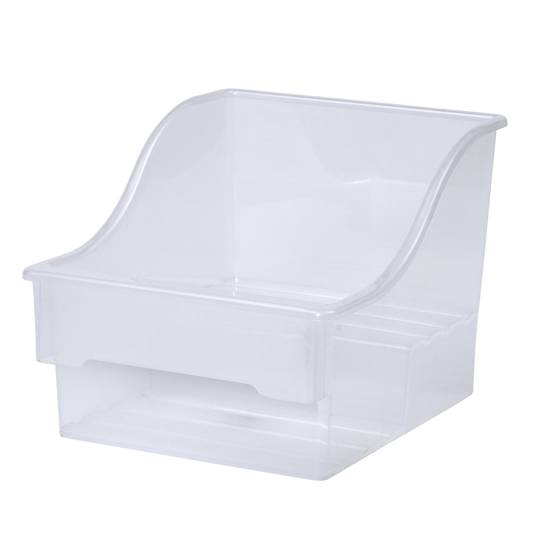 Mainstays Clear Plastic 2-Tier Pantry Bin for Kitchen Organization ...