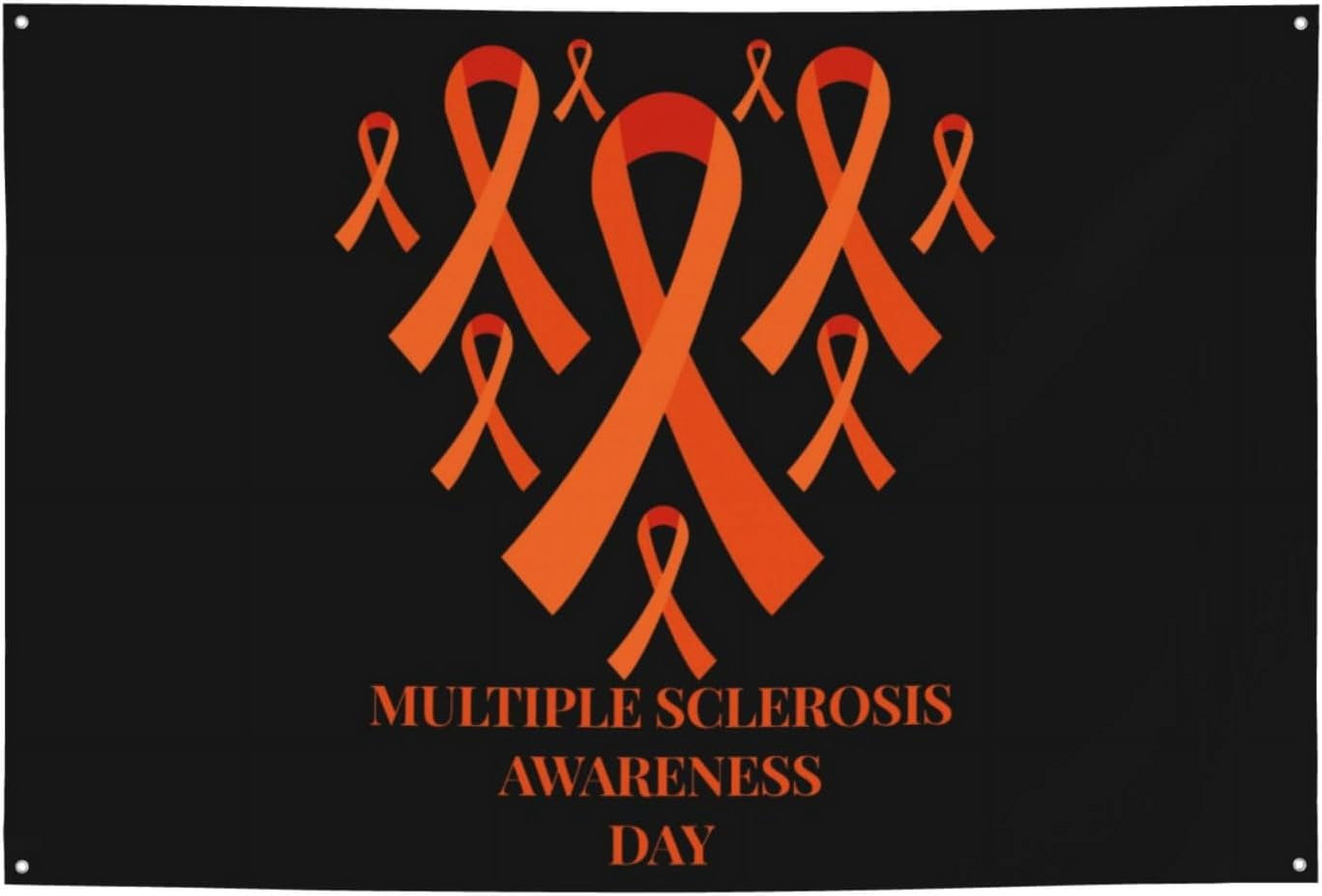 MS Multiple Sclerosis Awareness Banner Backdrop Flag Tapestry Party ...