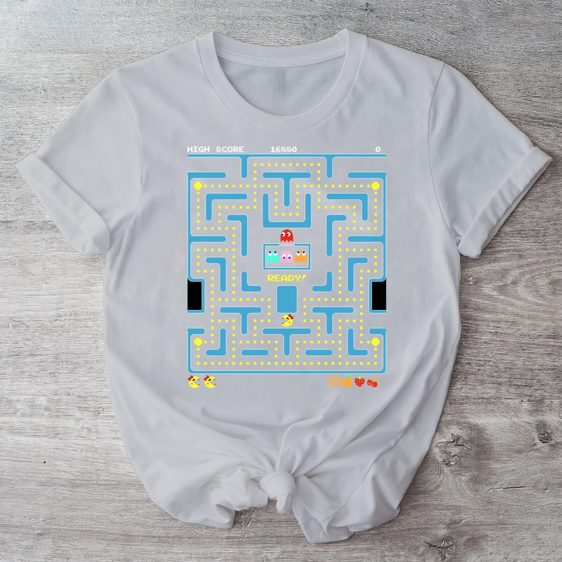 MS. PAC MAN T-shirt Vintage Aesthetic Video Game Tee 1980s Shirt Miss ...