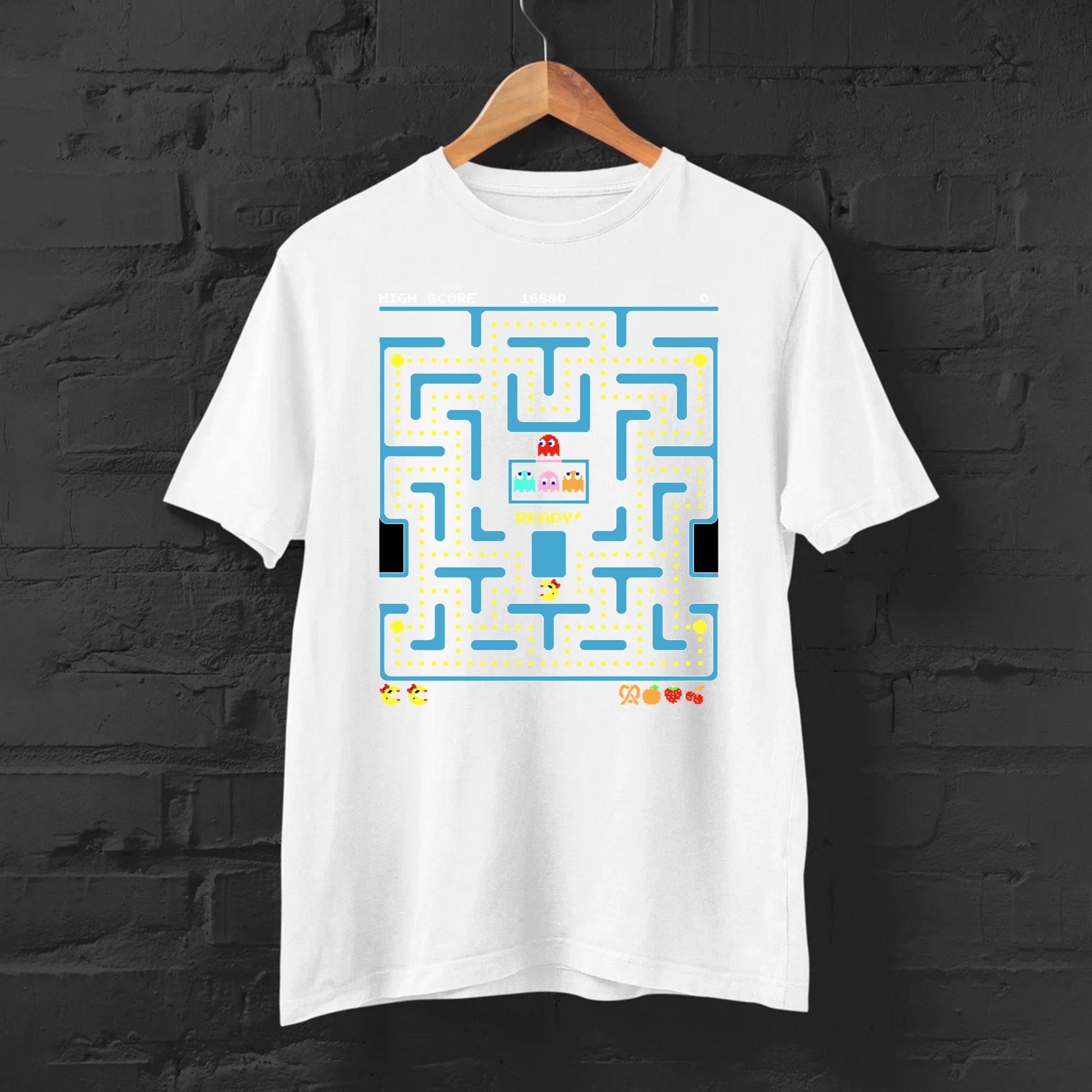 MS. PAC MAN T-shirt Vintage Aesthetic Video Game Tee 1980s Shirt Miss ...