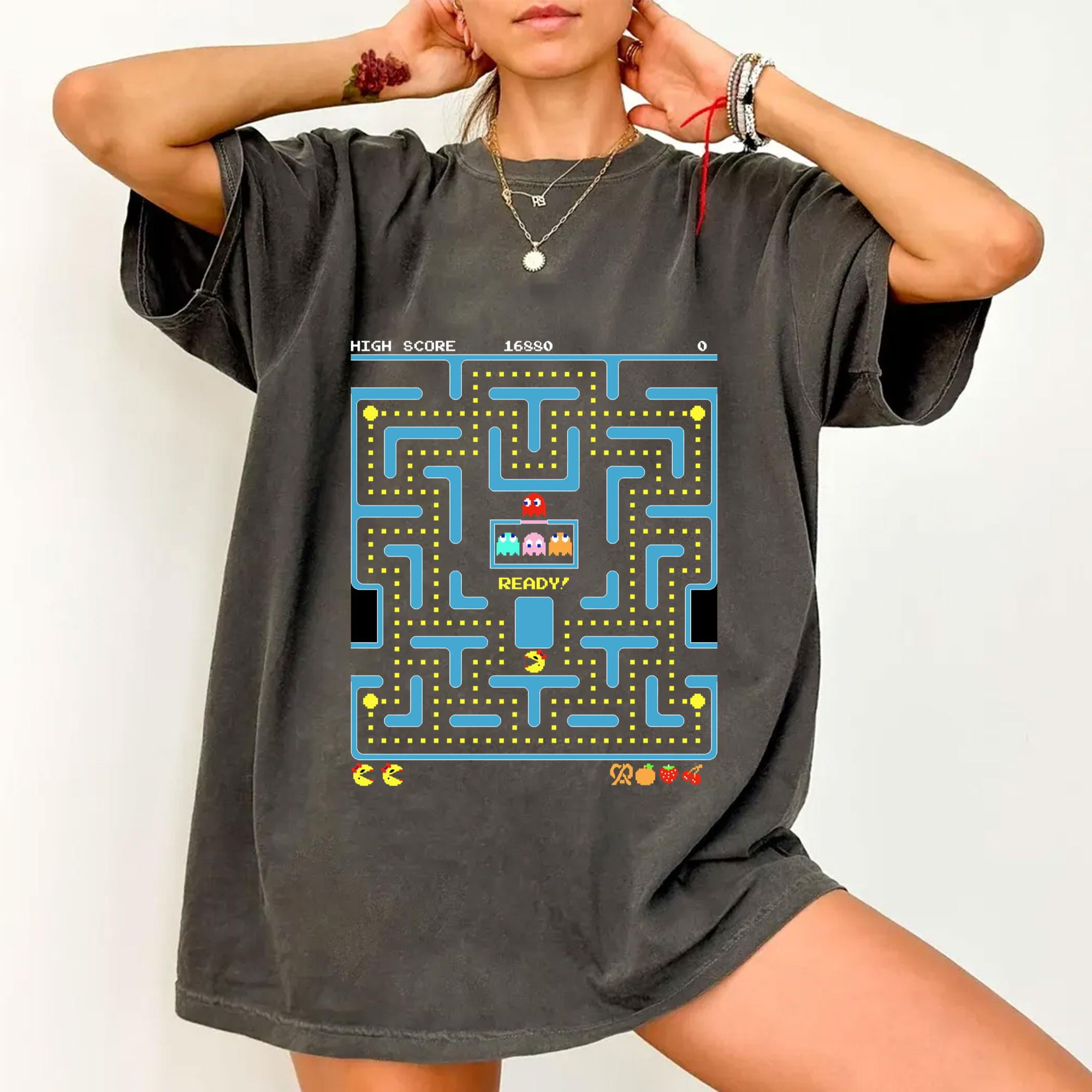 MS. PAC MAN T-shirt Vintage Aesthetic Video Game Tee 1980s Shirt Miss ...