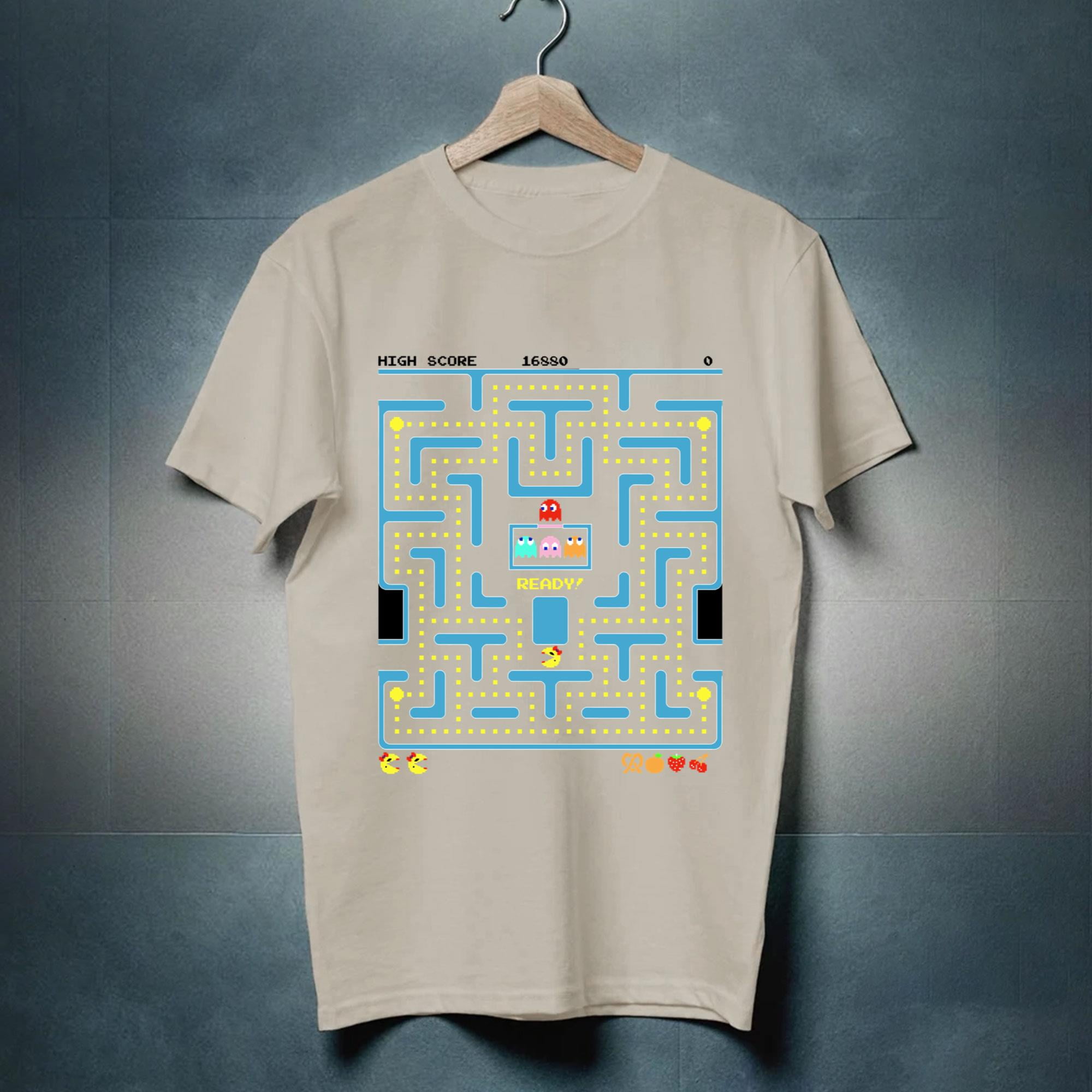 MS. PAC MAN T-shirt Vintage Aesthetic Video Game Tee 1980s Shirt Miss ...