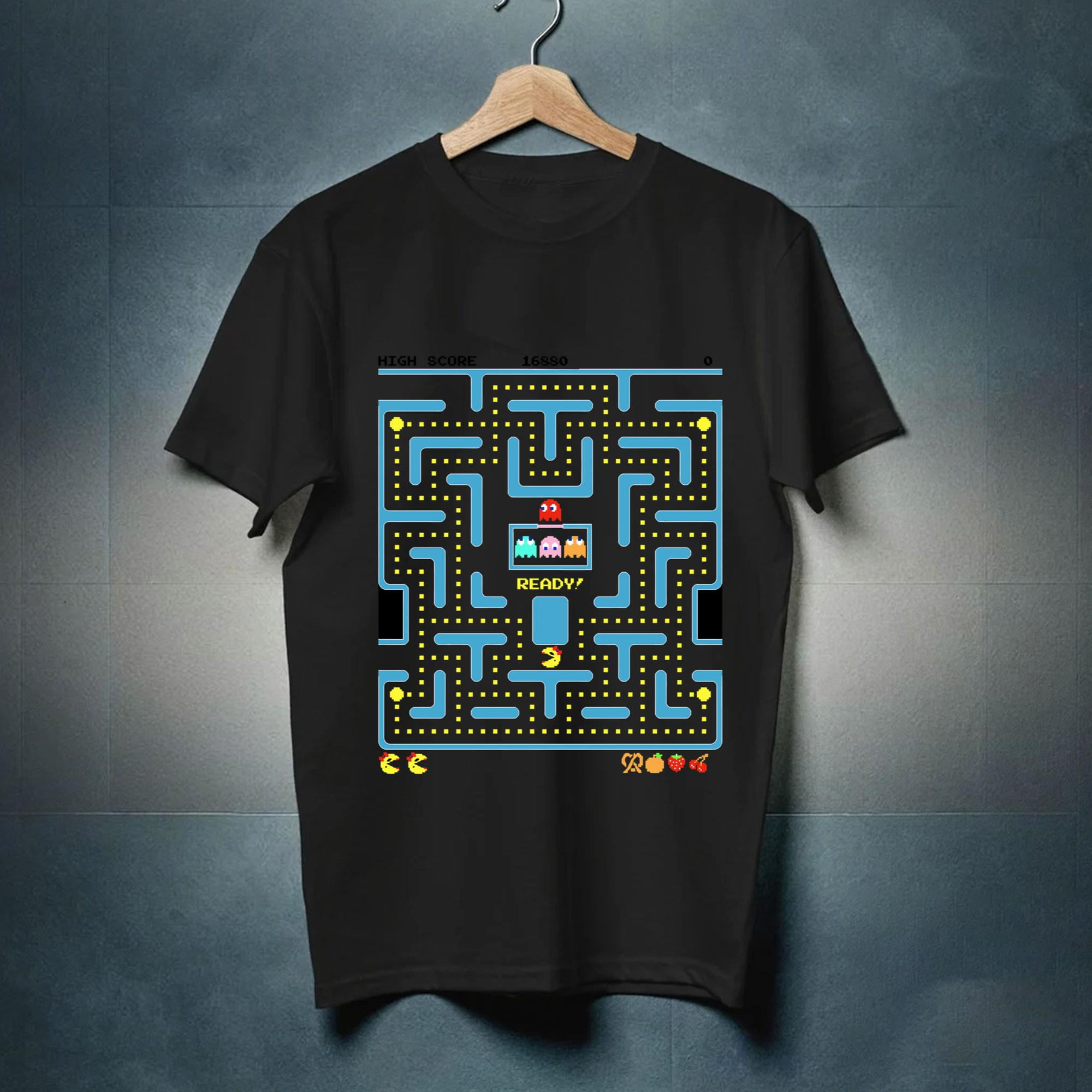 MS. PAC MAN T-shirt Vintage Aesthetic Video Game Tee 1980s Shirt Miss ...
