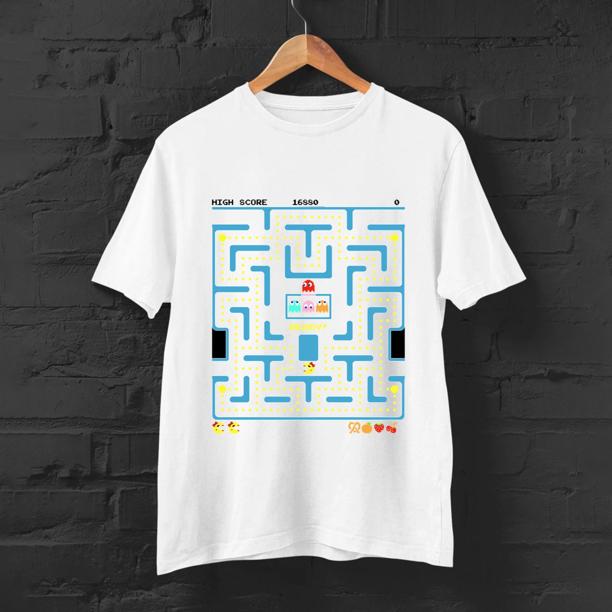 MS. PAC MAN T-shirt Vintage Aesthetic Video Game Tee 1980s Shirt Miss ...