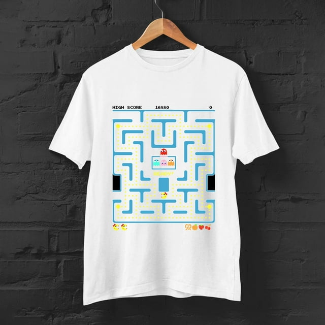 MS. PAC MAN T-shirt Vintage Aesthetic Video Game Tee 1980s Shirt Miss ...