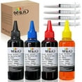 MS.R Ink Refill kit for Canon PG240 PG-250 251 CL241 PG245 CL246 PG-243 CL-244, 100 ml x 4 with ...