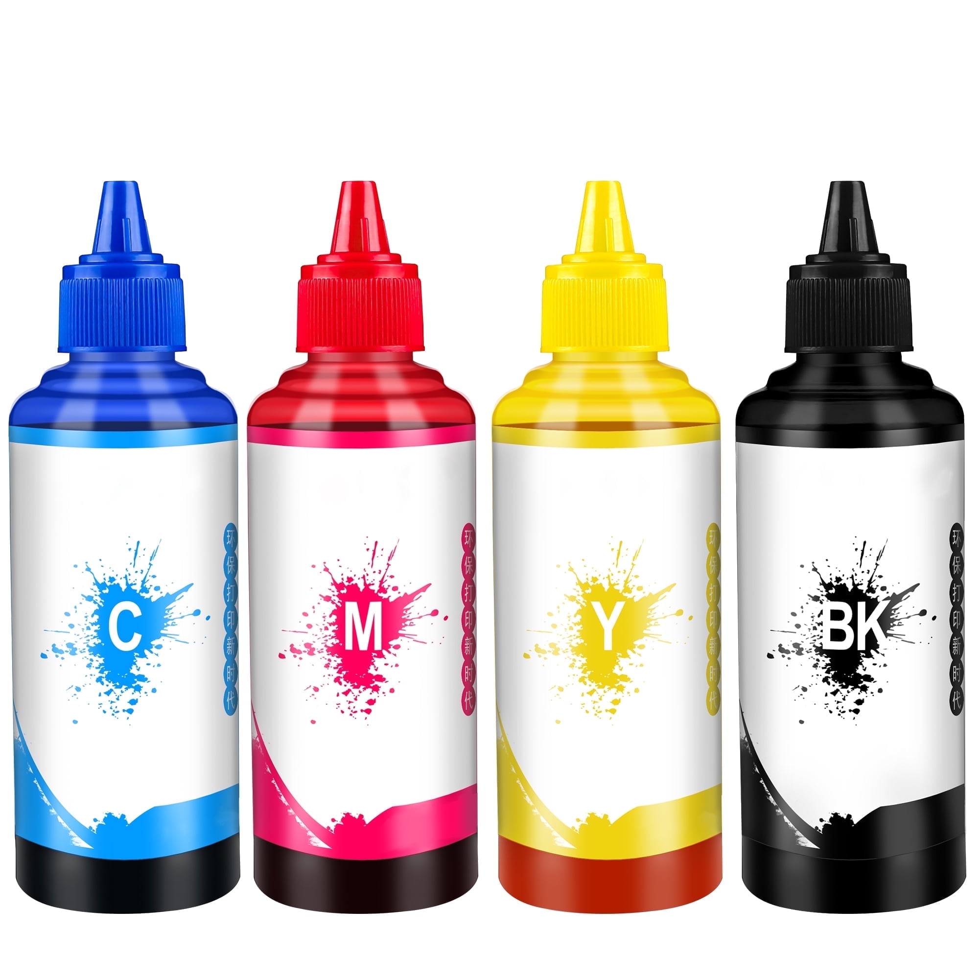 MS.R Ink Refill 243 244 Printer Refill Kit with 4 Bottles Dye Ink, 4 ...