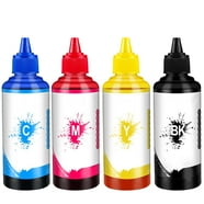 Epson 502 T502 Ecotank Refill Ink, 4 Pack for ET Series Printers (Black ...