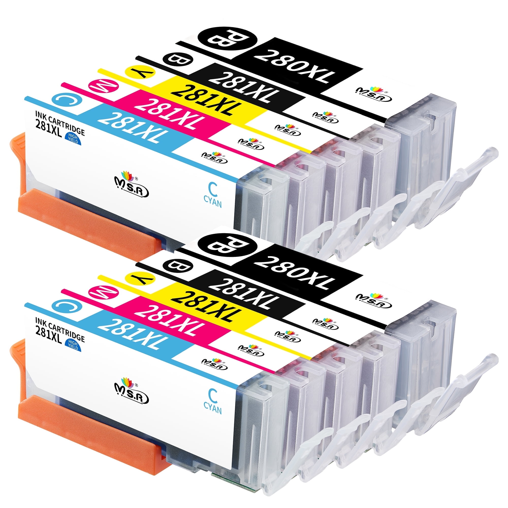 MS.R PGI-280XXL/CLI-281XXL Ink Cartridge Replacement for Canon Ink 280 ...