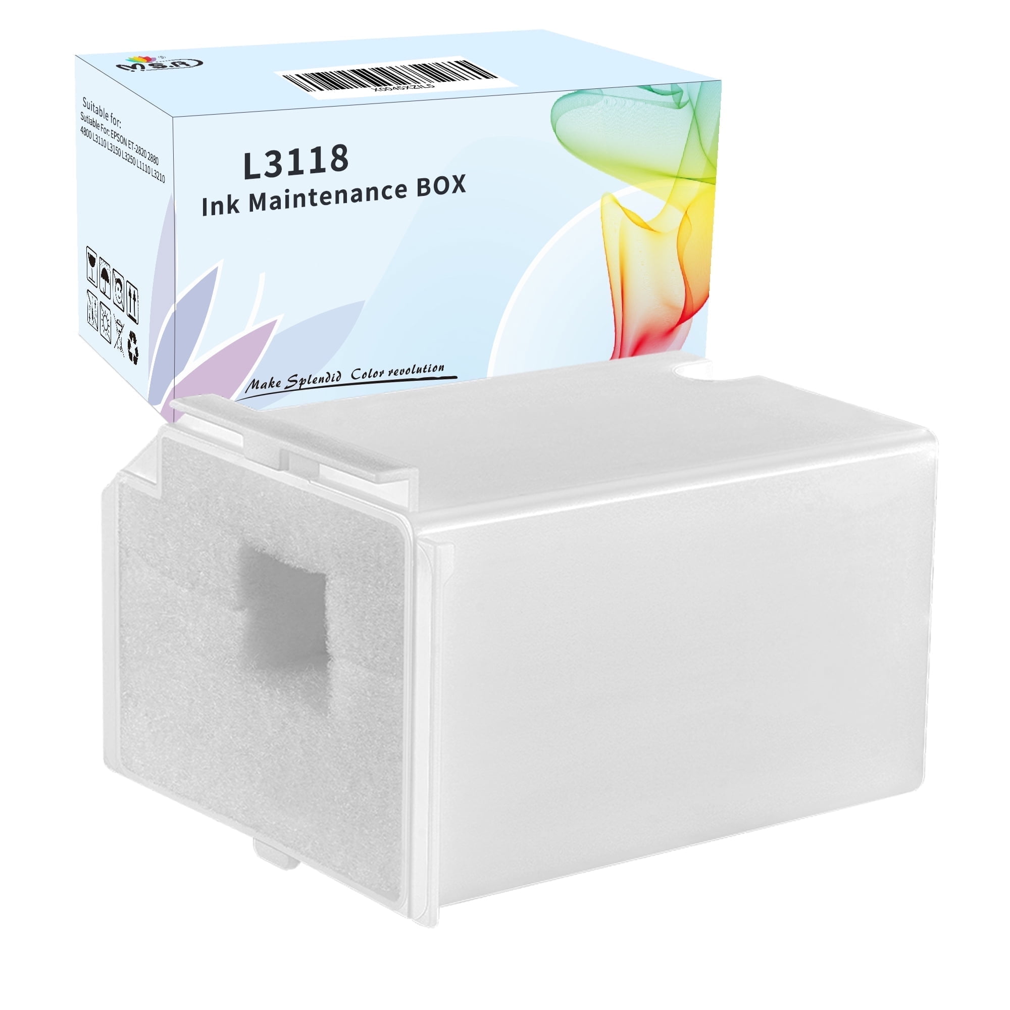 Waste Ink Pad Maintenance Compatible with Epson EcoTank ET2803 2800 ...