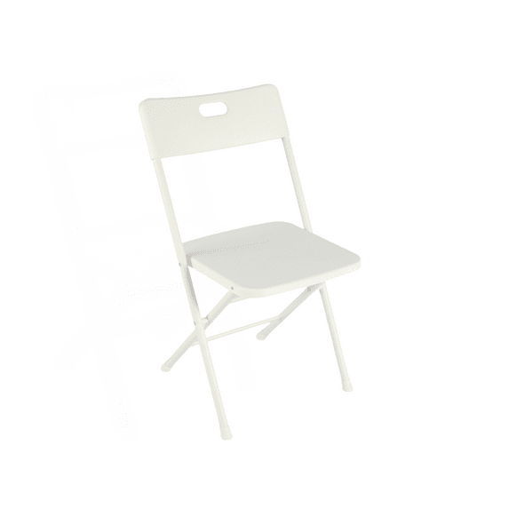 Mainstays Resin Folding Chair, Cream - Walmart.com