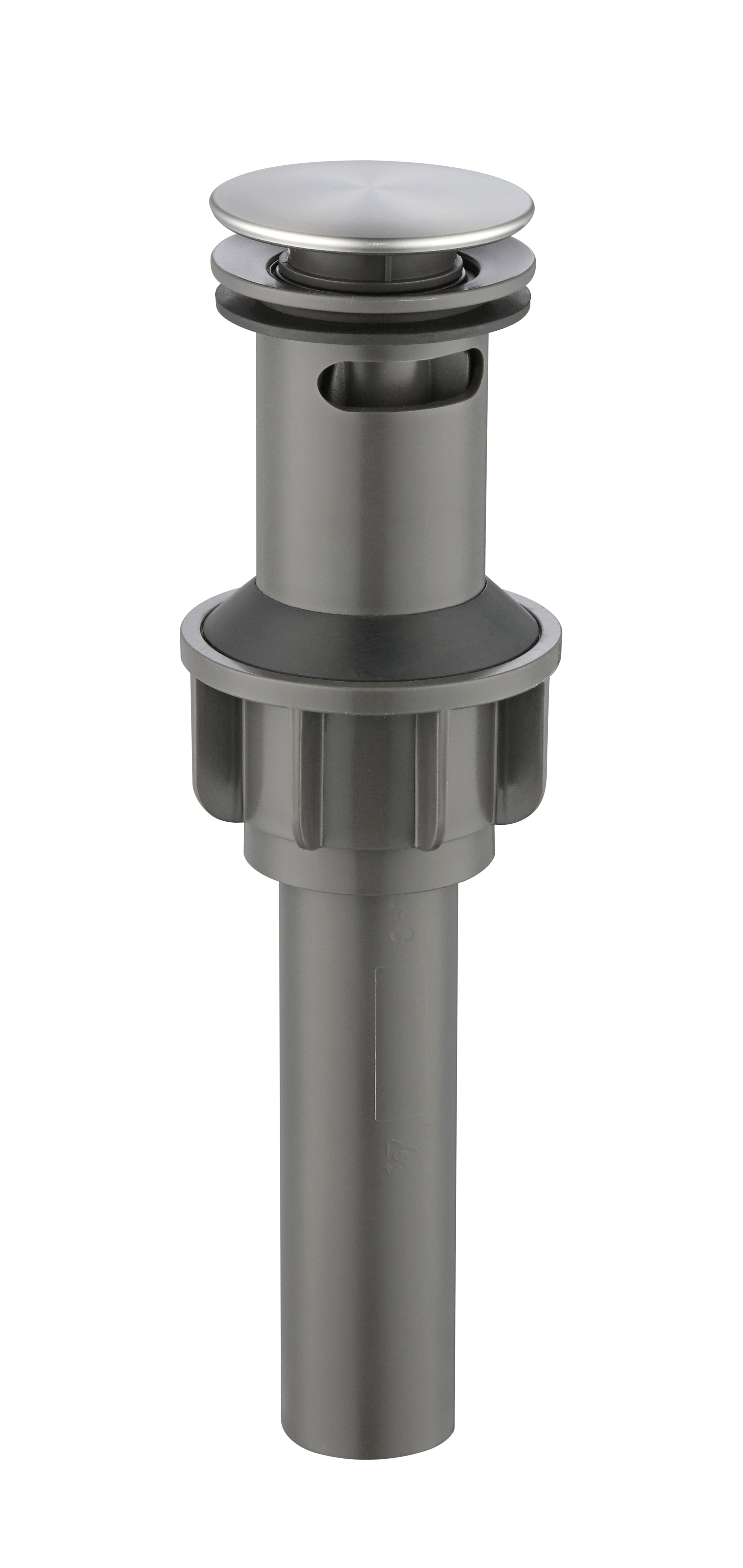 Mainstays Satin Nickel Pop Up Drain with Overflow, Easy Install ...