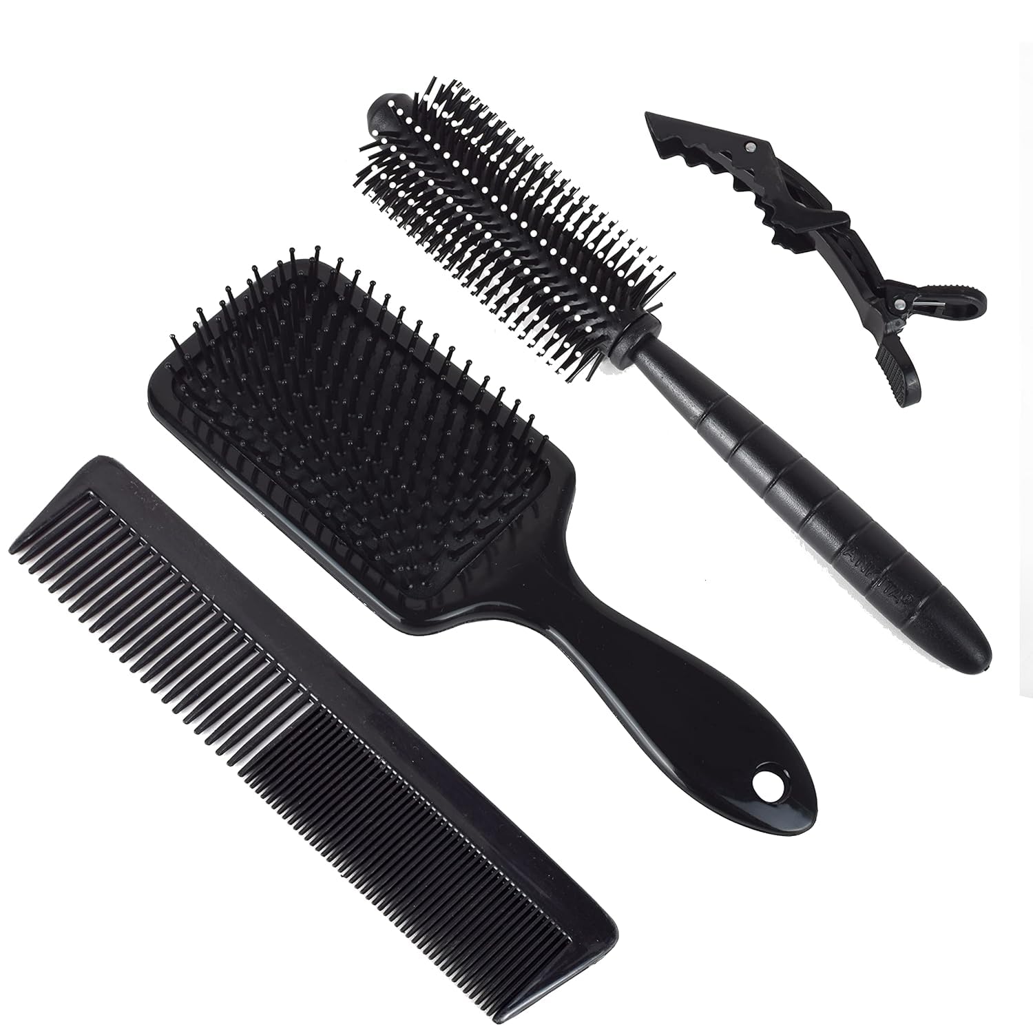 MS TRADERS 4 PCS Hair Stylists Professional Styling Comb Set Variety ...